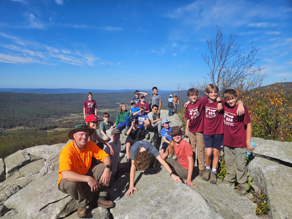 October 2025: Hiking Big Schloss Loop – BSA Troop 654